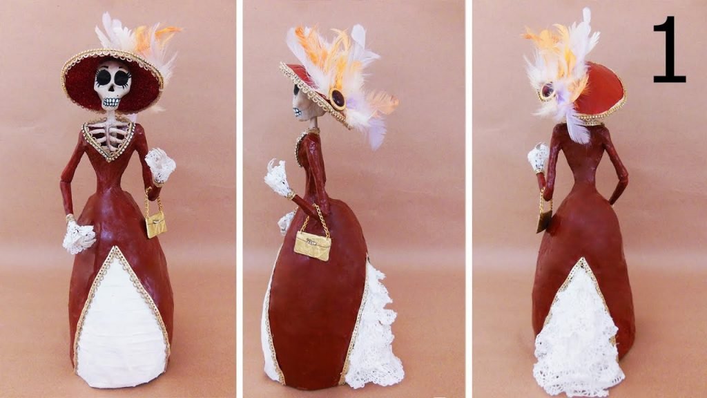 Como Hacer Una Catrina De Papel 100% Bonita, Fácilmente